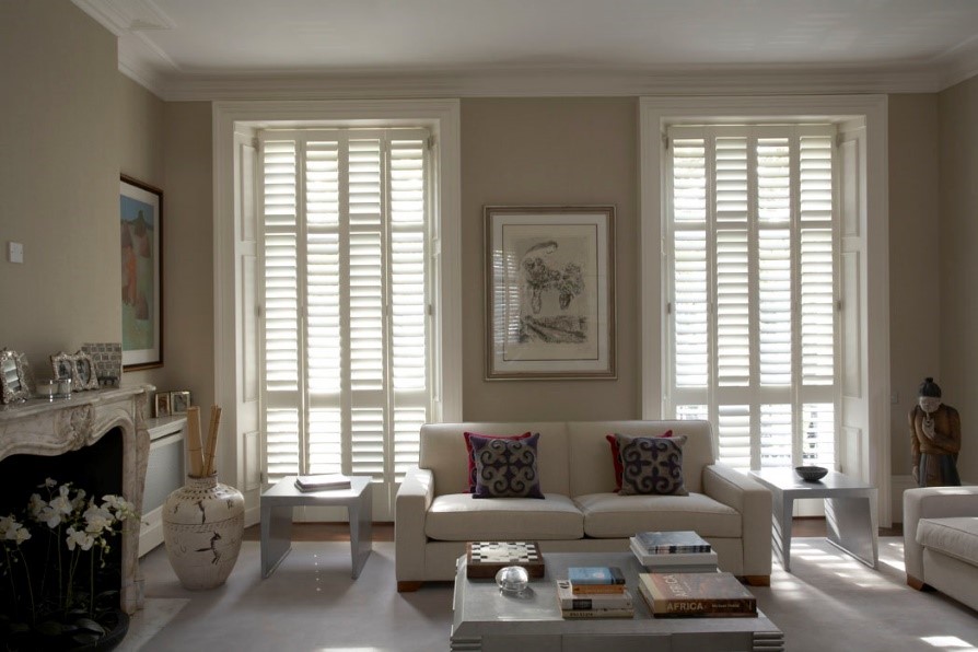 Shutters create Space - Shutters Maximise Natural Light